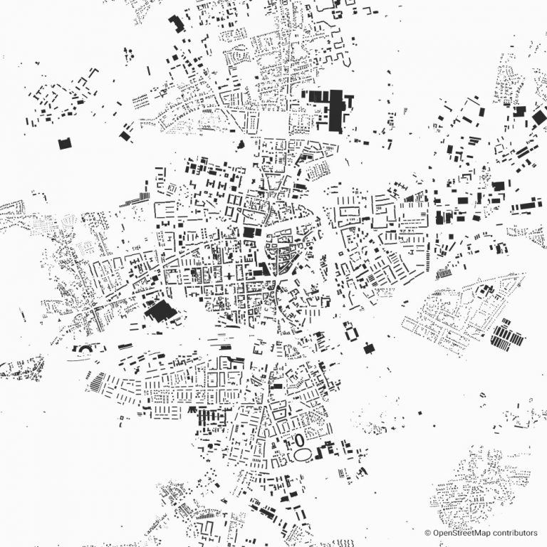 Cottbus figure-ground diagram & city map FIGUREGROUNDS