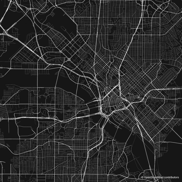 Dallas figure-ground diagram & city map FIGUREGROUNDS