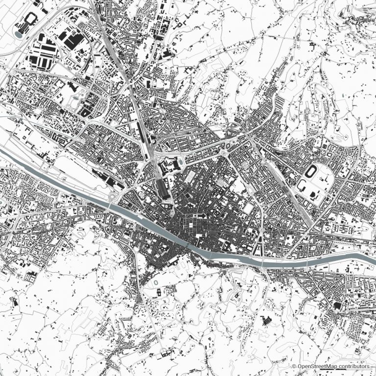 Florence figure-ground diagram & city map FIGUREGROUNDS