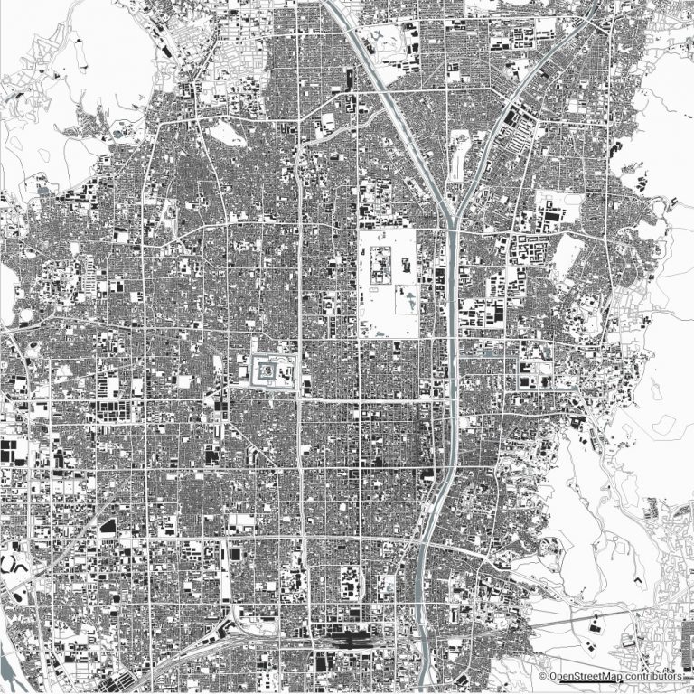 Kyoto figure-ground diagram & city map FIGUREGROUNDS