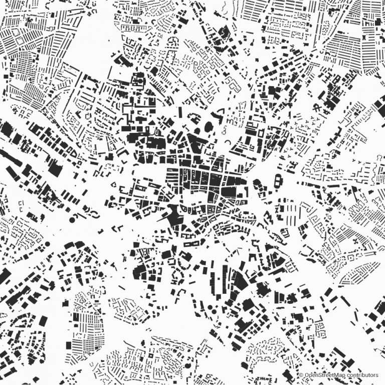 Leeds figure-ground diagram & city map FIGUREGROUNDS