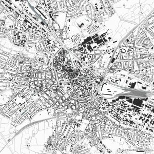 Osnabrück figure-ground diagram & city map FIGUREGROUNDS