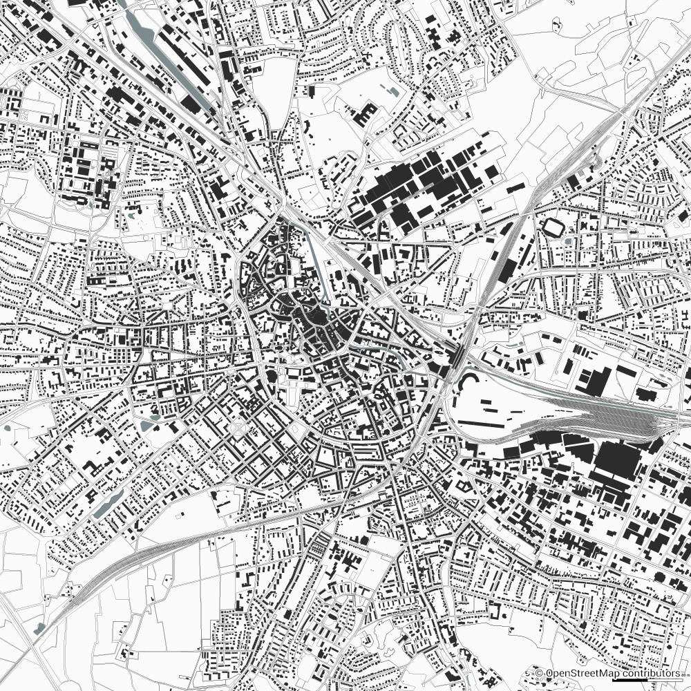 Osnabrück figure-ground diagram & city map FIGUREGROUNDS