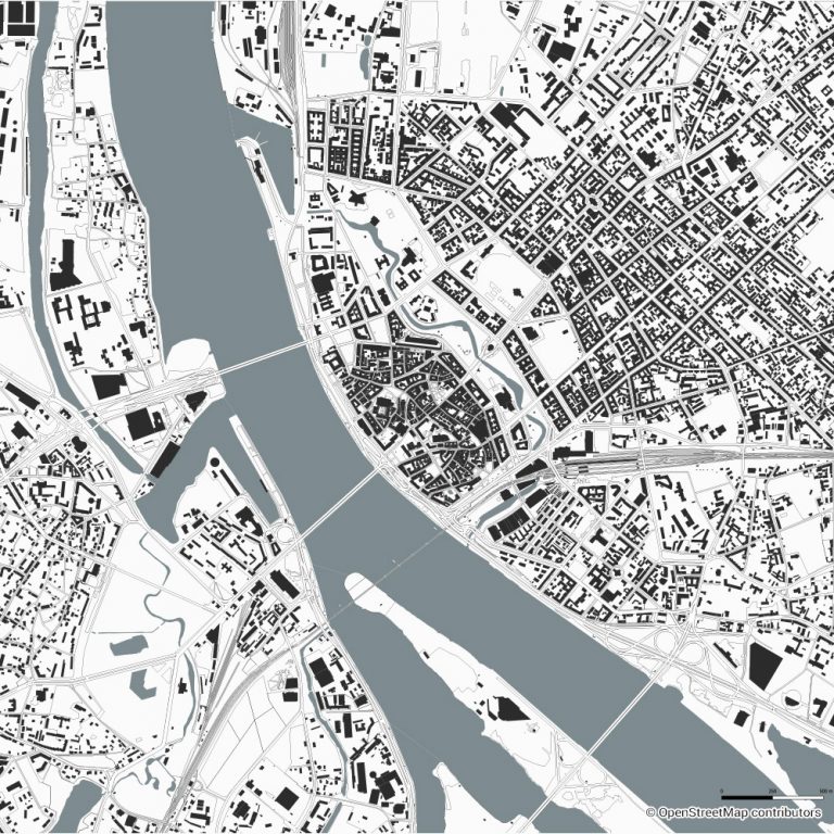 Riga figure-ground diagram & city map FIGUREGROUNDS