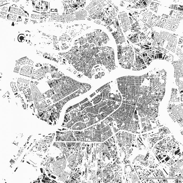 Figure ground diagram & site plans download as DWG & PDF