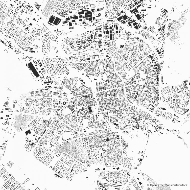 Yekaterinburg figure-ground diagram & city map FIGUREGROUNDS